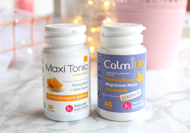 Calm Up et Maxi Tonic de Natural Nutrition - Happiness Maker